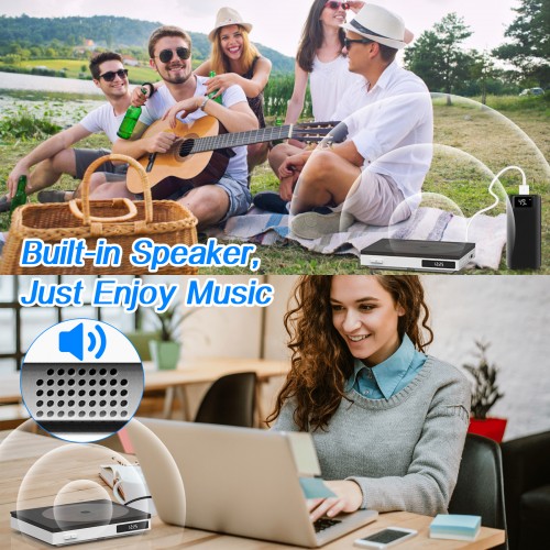 Super Mini CD DVD Player with Built-in Speaker, HDMI AV Output Portable ...